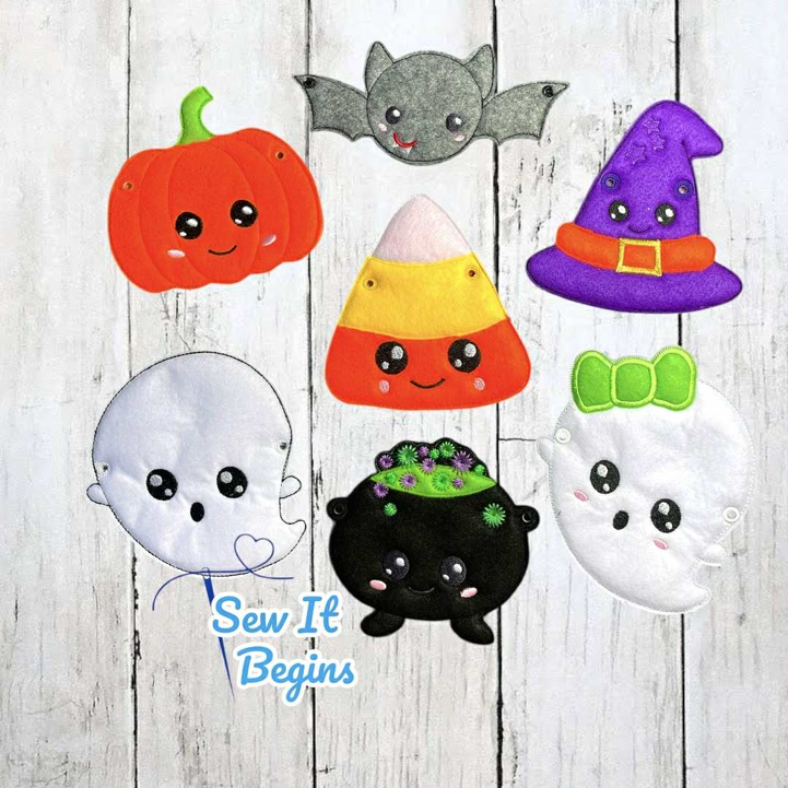 Extra Large Happy Halloween 5x7 Banner Set (7 Designs) - Digital Downl ...