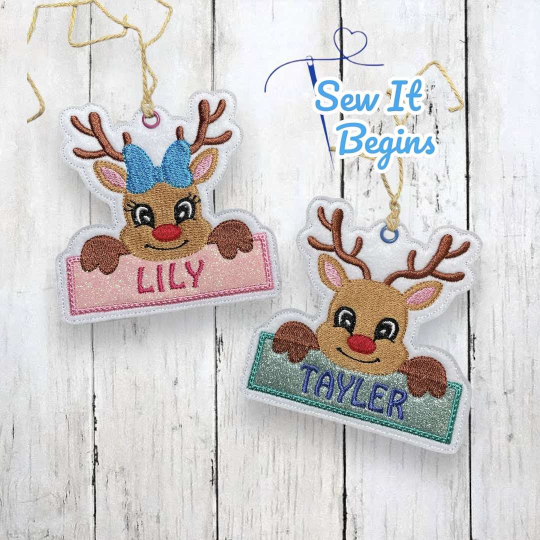 RooDolf Boy and Girl Name Badge Hanger Set - Digital Download – Sew it ...