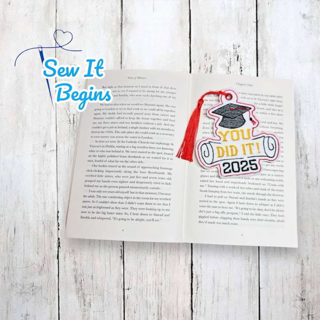2025 You Did It! Graduation Snap Tab, Eyelet Fob and Book Mark Designs ...