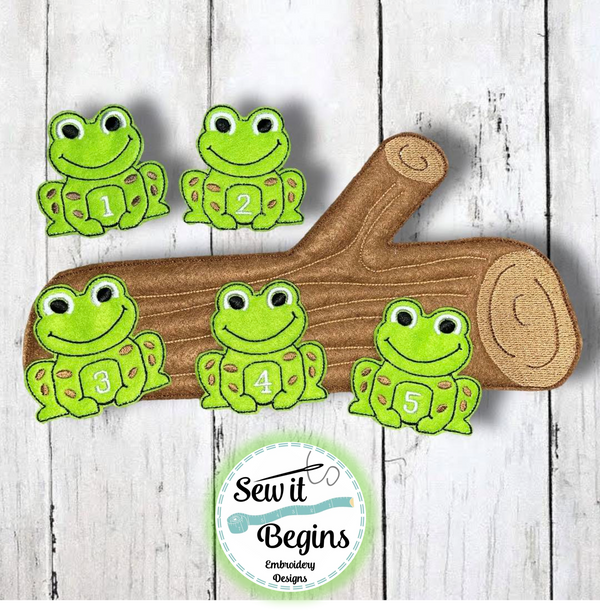 Five little Speckled Frogs Finger Puppet Set - Digital Download – Sew ...