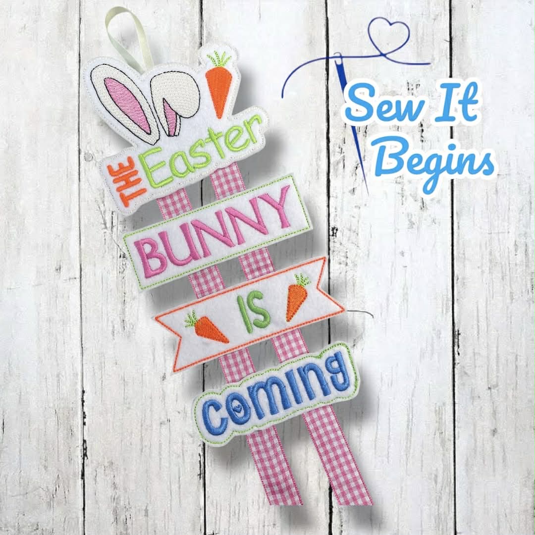 Easter Bunny Is Coming Road Sign 4x4 - Digital Download – Sew it Begins ...