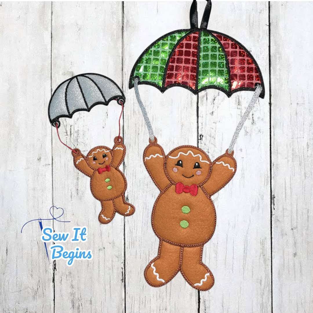 Parachute Hanging Gingerbread Man - 2 Sizes - Digital Download – Sew it ...