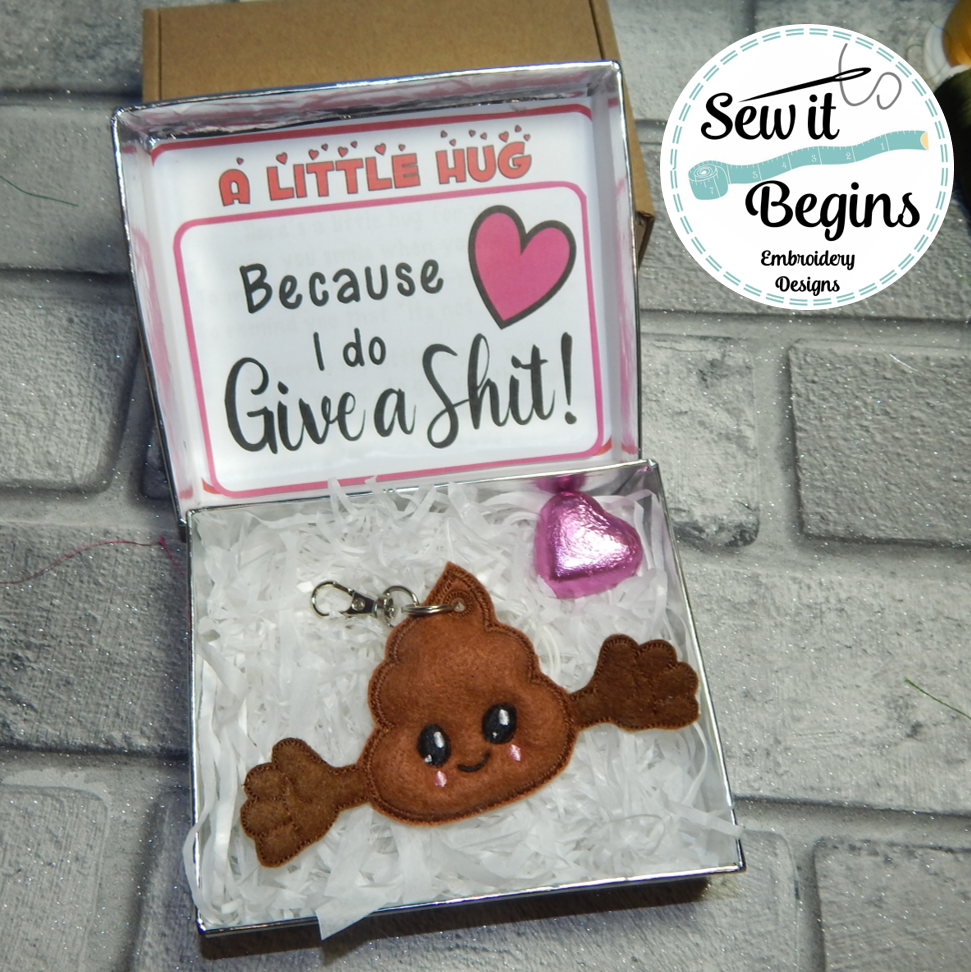 Pocket Pal Hug Me Poop Eyelet Keyring Key Fob Design – Sew it Begins ...