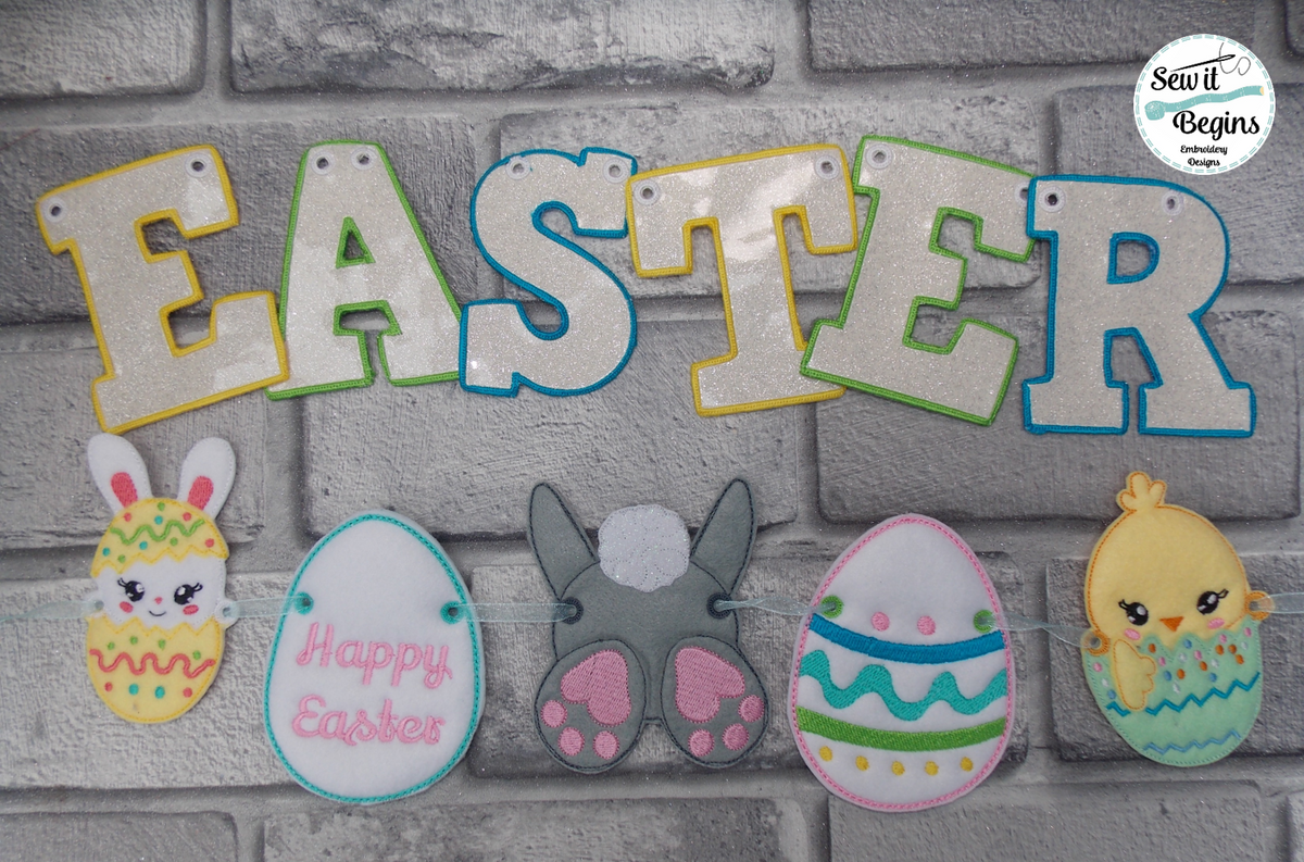 Easter Garland Hangers and Felties with 8 separate designs – Sew it ...
