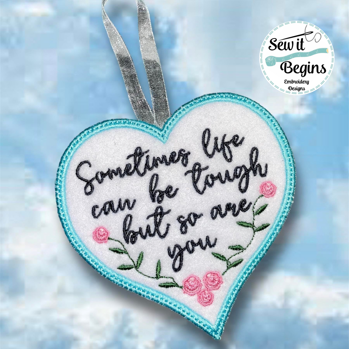 Sometime life is tough Decoration 2 Versions 4" Heart Decoration - Dig ...