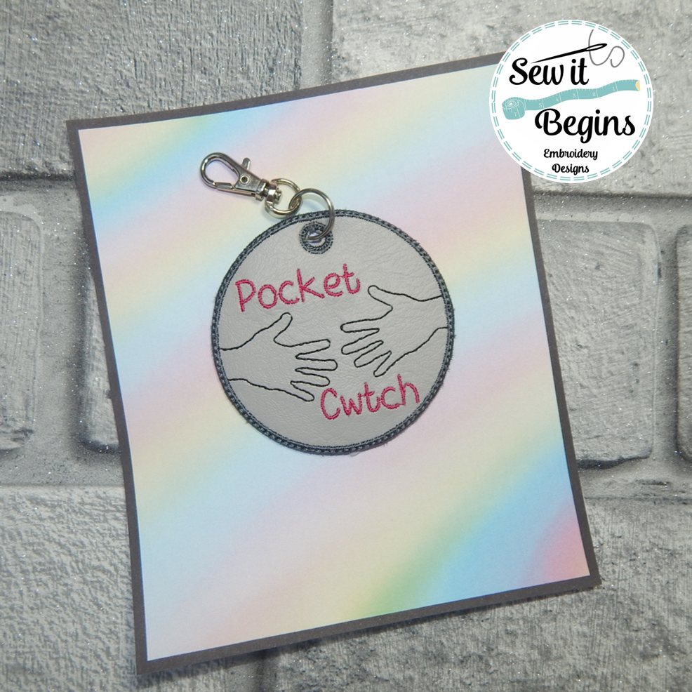 A Little Pocket Cwtch, with Hands Token and Eyelet Key Fob – Sew it ...
