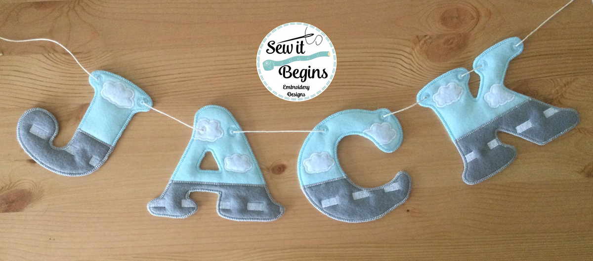 ROAD Satin Alphabet Padded Letters with Large Feltie Add Ons - Digital ...