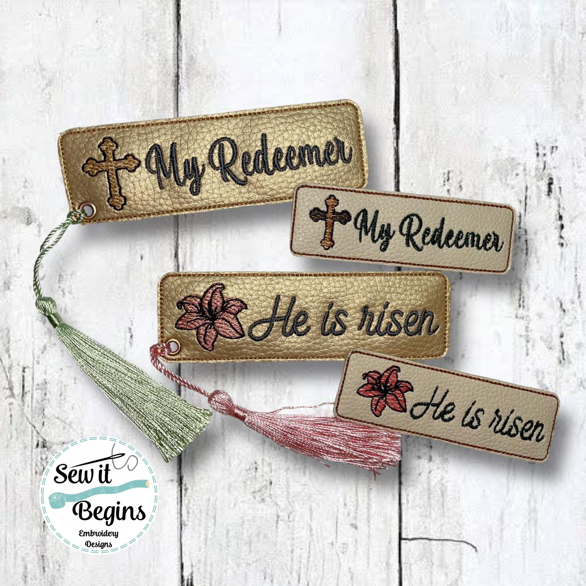 Easter He Is Risen Bible Quotes Bookmarks Set of 4 Designs 4", 5" and ...
